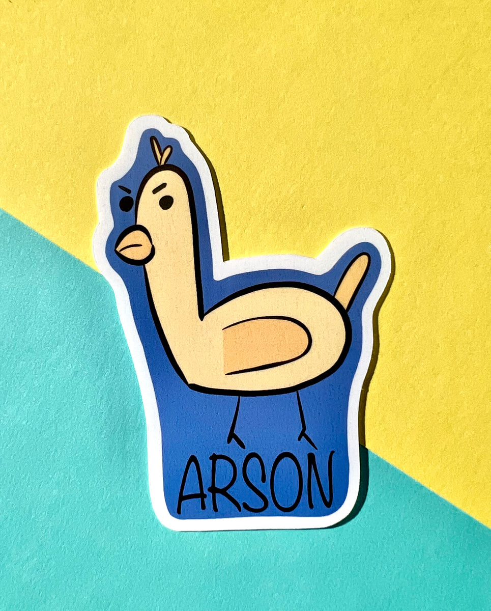Arson Chicken Sticker – Frog and Fern Studios